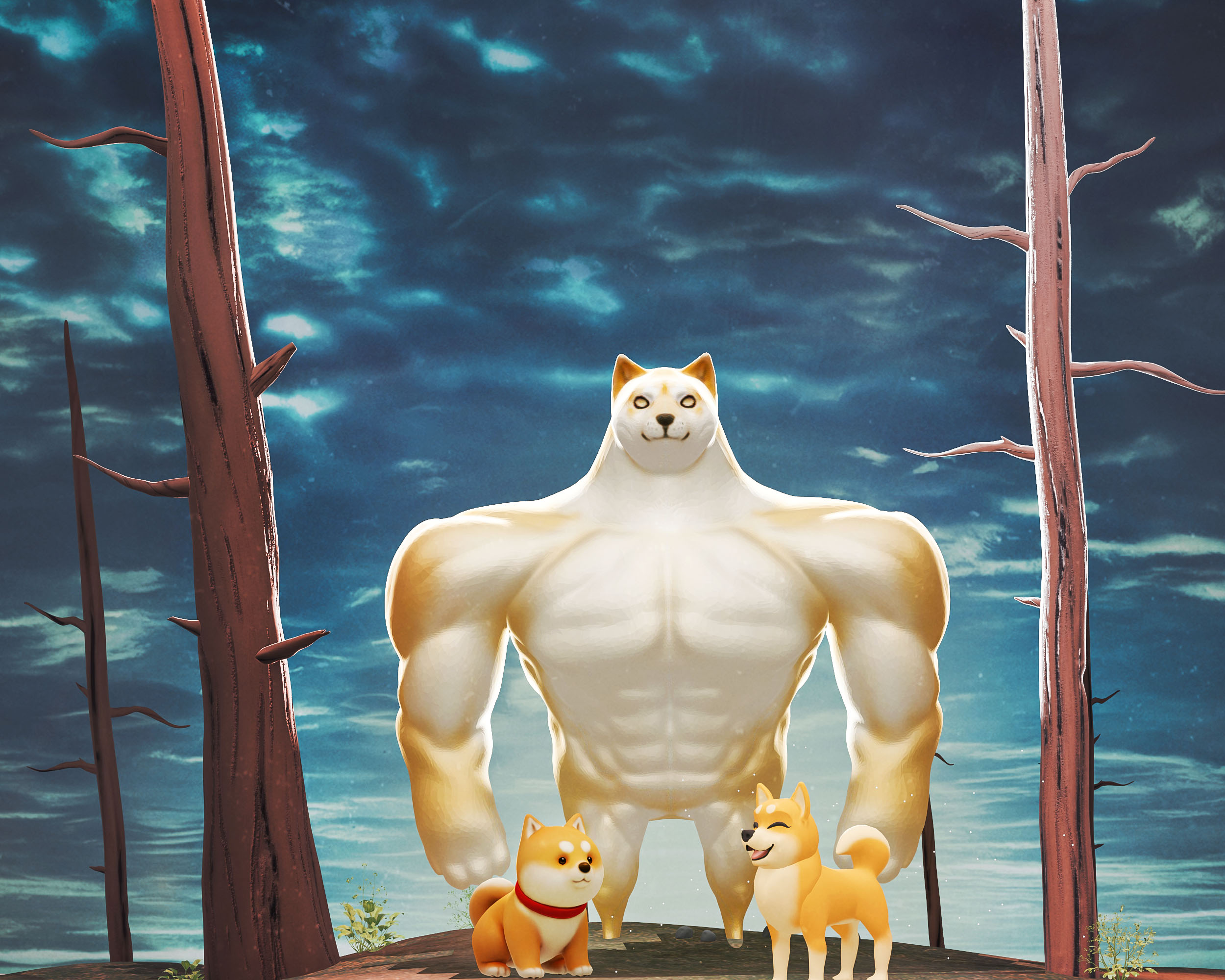 Doge with fellow Shibes 1/5 | NFT Collection | Airnfts