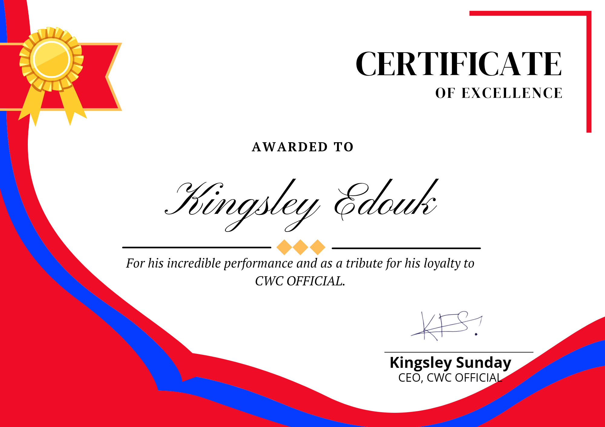 CWC OFFICIAL Award | NFT Collection | Airnfts