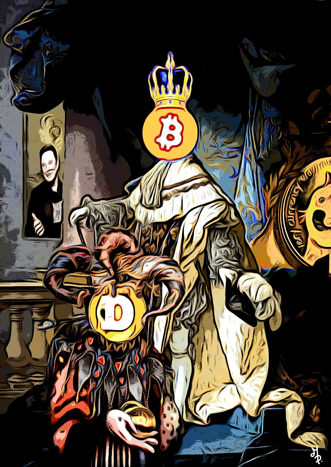 The king BTC and his servant DOGE | NFT Collection | Airnfts